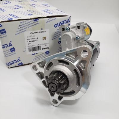 China 1-81100341-0 1-81100341-3 Starter Motor Assy For Isuzu Engine 6WG1 Hitachi ZX450 ZX470 for sale