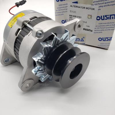 China 600-825-3151 24V Alternator Motor For Excavator Komatsu PC400-6 for sale