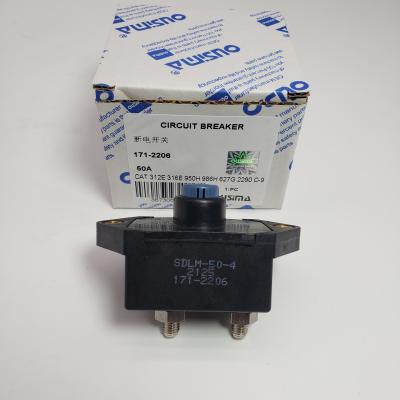 China 171-2206 1712206 50A Circuit Breaker For CAT 312E 316E 2290 C-9 950H 986H 657G for sale