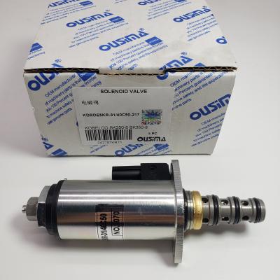 China Hydraulic Pump Solenoid Valve KDRDE5KR-31/40C50-217 For Kobelco SK250-8 SK350-8 for sale