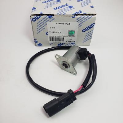 China Solenoid Valve 702-21-57410 For KOMATSU PC220 PC40MR WA250 HM300 for sale