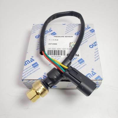 China Pressure Sensor 247-0302 For CAT 322C 325C 3126B 120H 938G II for sale