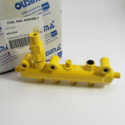 China CAT E320D Excavator Fuel Common Rail 358-6634 3586634 for sale