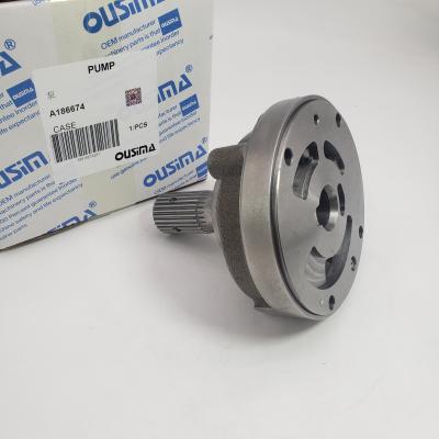 China OUSIMA New  Excavator Transmission Charge Pump  A186674 For CASE 550E 550G 550H 580SK 590 650G 650H 750H for sale