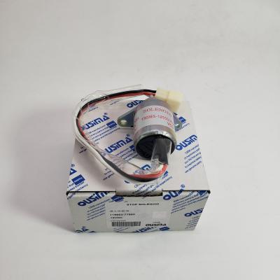 China OUSIMA 119653-77950 Fuel Stop Solenoid 12V Flameout Solenoid Valve for YANMAR Excavator In Stock High Quality for sale