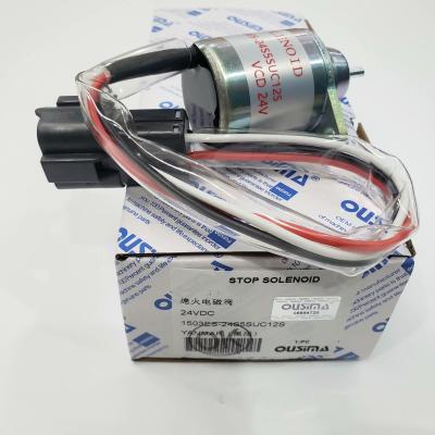 China OUSIMA Fuel Shut Off Solenoid Yanmar 1503ES-24S5SUC12S Stop Solenoid  1503ES-24S5SUC12S 24V for sale