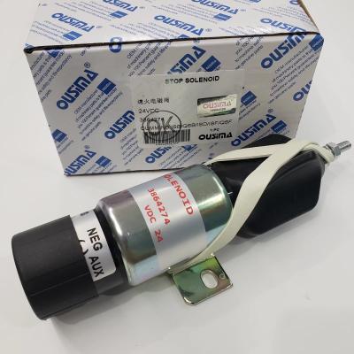 China OUSIMA Stop Shutoff Solenoid 3864274 24V For  ISB QSB ISD ISF QSF for sale