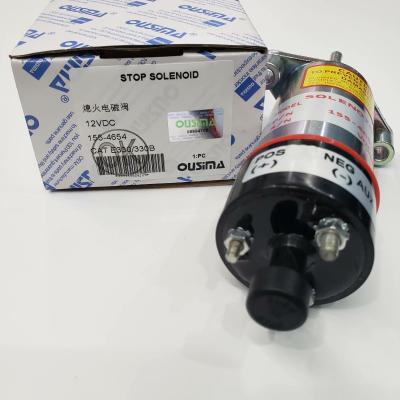 China OUSIMA Fuel Shut Off Stop Solenoid 155-4654 1554654 12v For   E330 E330B Excavator for sale