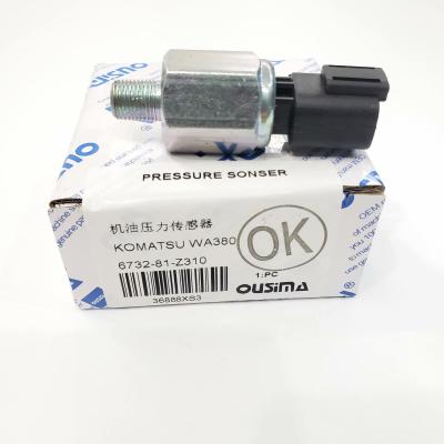 China OUSIMA  6732-81-Z310 Oil Pressure Sensor 673281Z310 For Komatsu WA380-3 6D114 Engine for sale