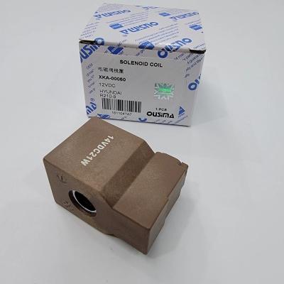 China XKAL-00050 Solenoid Valve Coil 12 VDC Hyundai R210-9 Excavator Spare Parts for sale