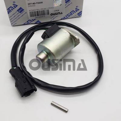 China 20T-60-72230 24VDC Excavator Solenoid Valve For Komatsu PC25-1 PC45-1 PC10-7 PC20-7 for sale