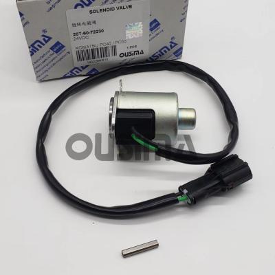 China 20T-60-72230 24V Solenoid Valve For Komatsu Excavator PC10 PC20 PC30 PC40 PC50 for sale