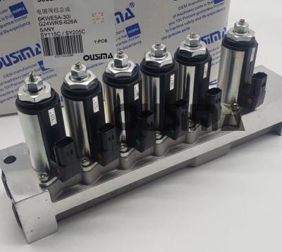 China Electrical Part Solenoid Valve Group 6KWE5A-30 G24WRS-626A For SANY Excavator for sale