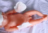China Non - Woven Fabrics Disposable Baby Products Newborn Baby Hand Gloves L S Size for sale