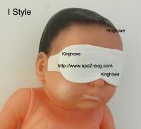 China I Style Neonatal Phototherapy Eye Mask Size Custom Blue And White Color for sale