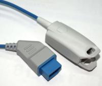 China Hospital Pulse Oximeter Pediatric Probe Lightweight Gray / Bule Cable for sale