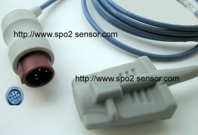 China Kontron 7138,7840,7845 - spo2 sensor, Gray or bule cable, Round 6-pin for sale