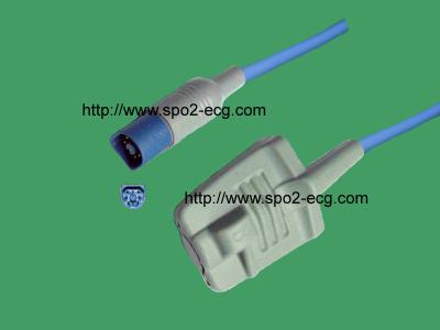 China Philips/HP M1190A, M1191A, M1192A, M1193A -spo2 sensor,HP 8Pin grap / Bule, Adult finger clip for sale
