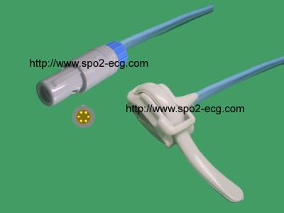 China Profesiional Compatible Finger Clip Sensor Redel 6 Pin For Medical Monitor for sale
