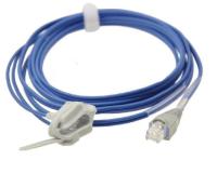 China Palco Reusable SpO2 Sensor 6c Crystal Tip Adult Finger Clip 3m Length for sale