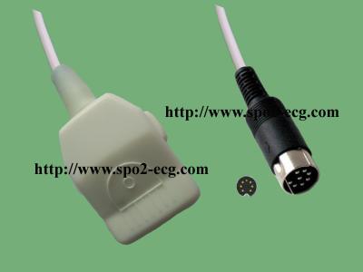 China Schiller Argus Spo2 Sensor Cable , o /  Spo2 Adapter Cable for sale