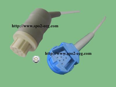 China High Performance Datex Spo2 Cable DPK1 10 Pin Connector For Hodpital for sale