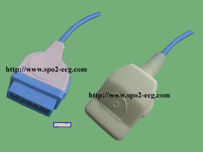 China GE- Marquette SPO2 Extension Cable Rectangular 11 Pin 12 Months Warranty for sale