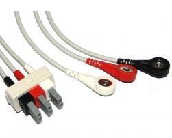 China TPU Philips ECG Cables / Lead Shielded Cable 3.6 Metre For All AA- Plug System for sale