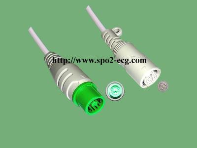 China Insulated One Piece ECG Lead Cable DS5300W Accurate Messurement Snap End for sale