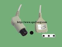 China Datescope ECG Lead Cable 9 Feet 6 Pin E9002ZK For Patient Monitors for sale