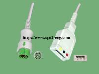 China Mindray Electrode Lead Wires One Piece With 6- Pin Connector , TPU Material for sale