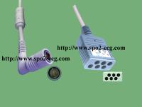 China Colin 5 Lead ECG Cable BP88 / BP306 , ECG Trunk Cable CE Standard for sale