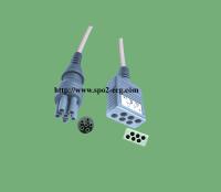 China Colin 5 Lead ECG Cable BP88 / BP306 , ECG Trunk Cable CE Standard for sale