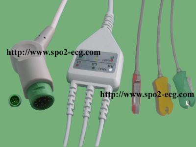 China Bruker ECG Lead Cable Flexibility And Durability 3.6 Meter 6-12 Month Warrenty for sale
