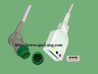 China SIEMENS ECG Lead Wires 12 Foot 10 Pin , 5 Lead ECG Cable CE Approval for sale