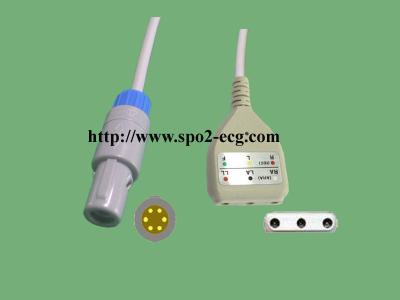 China Creative / Spurt ECG Lead Cable , TPU Medical Lead Shielded Cable for sale