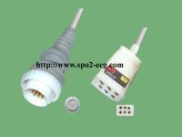 China Durable NEC 3 Lead Ecg Cable 16 Pin With Accurate Measurement Insulated Type for sale