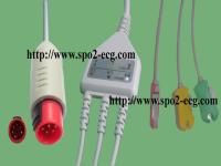 China Bionet BM3 Reusable Ecg Patient Cable Round 8 Pin 3.6 Metre CE Standard for sale