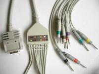 China EK-10 Surgical Plastic EKG Machine Cable Single Piece IEC And AHA for sale
