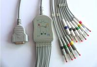 China GE- Marquette / Hellige ECG Machine Cable VS-2P Plug One Piece CE Approval for sale