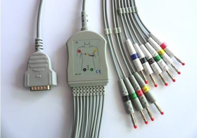 China GE- Marquette / Hellige ECG Machine Cable VS-2P Plug One Piece CE Approval for sale