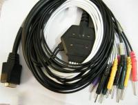 China Professional EKG Wires Medical Cables TPU Material Red Cap With Screw for sale