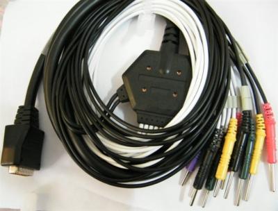 China Professional EKG Wires Medical Cables TPU Material Red Cap With Screw for sale