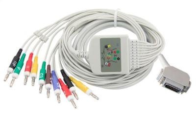 China SIEMENS EKG Machine Cable TPU Material Cable 12 Feet Length High Precision for sale
