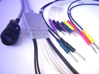 China Kanz Ekg Accessories Cable IEC AHA Soft And Durable Solid Conductor Type for sale
