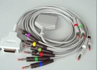 China Fukuda Denshi EKG Machine Cable Durable DB15M - 15pin 4.7kΩ Resistance for sale