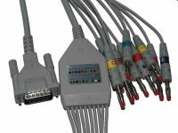 China Schiller Medical Cables Flexibility And Durability IEC AHA With 10 Leads for sale