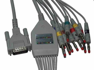 China Schiller Medical Cables Flexibility And Durability IEC AHA With 10 Leads for sale