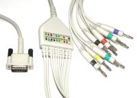 China Hellige One Piece EKG Machine Cable Banana 4.0 10kΩ Resistance Lifescope Series for sale
