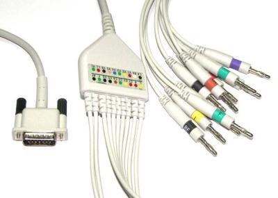 China Hellige One Piece EKG Machine Cable Banana 4.0 10kΩ Resistance Lifescope Series for sale